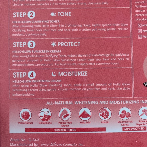 Hello Glow | Skincare | Hello Glow Whitening Set | Poshmark